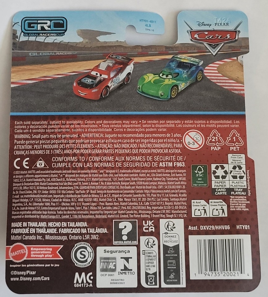 Disney Pixar Cars GRC Global Racers Cup Francesco Bernoulli - VHTF | eBay