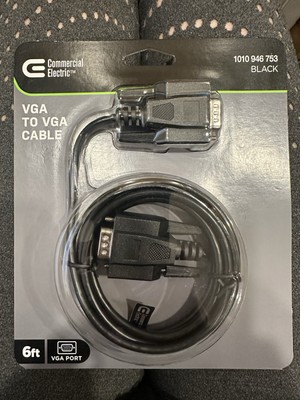 Commercial Electric VGA to VGA cable 6 ft | eBay
