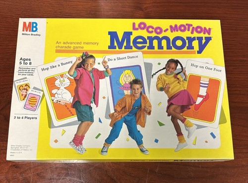 VINTAGE MILTON BRADLEY LOCO-MOTION MEMORY GAME COMPLETE 1987 | eBay