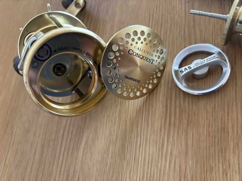 Shimano : Calcutta Conquest 201, Round Bait Reel, Left hand, High ...