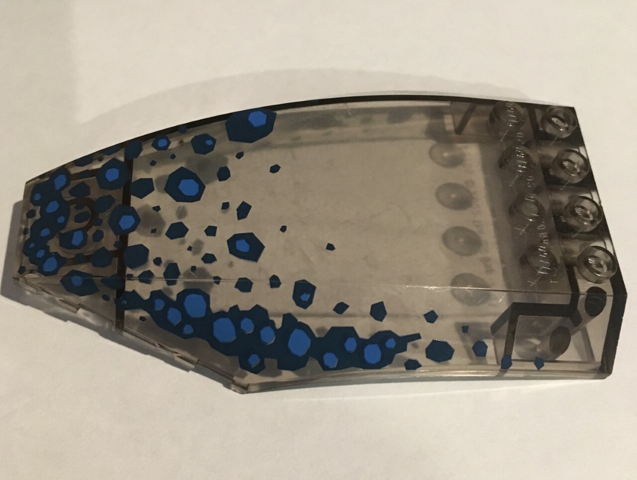 1 Lego 45705 Curved Windscreen 6x10x2 with Blue Bubbles Pattern From ...