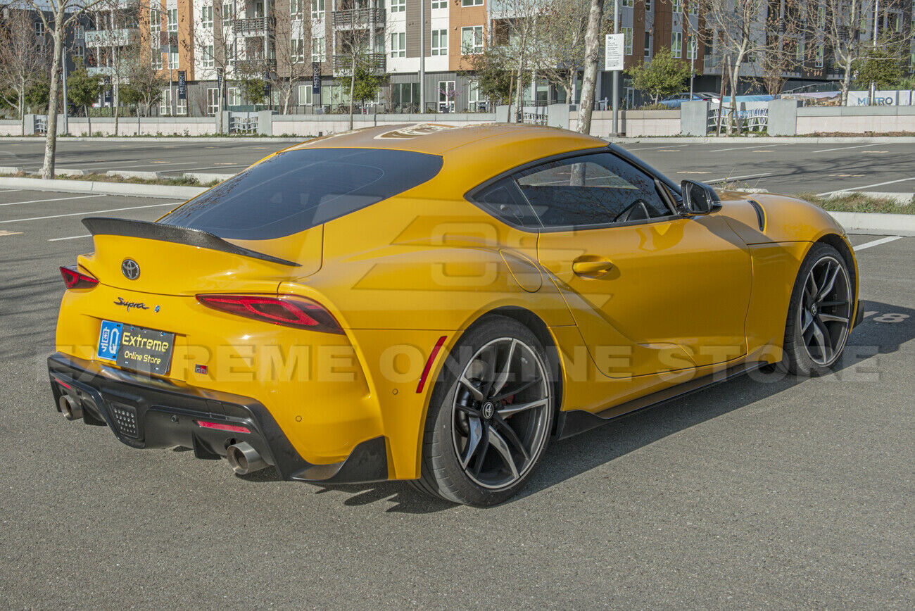EOS Carbon Fiber A91 Style Rear Add On Trunk Spoiler Wing For GR Supra ...