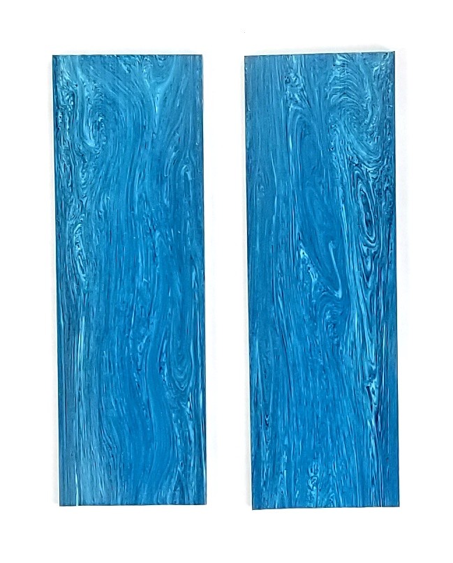 2 Pieces 1/8" TURQUOISE JUMA GEM KNIFE / GUN Handle Scale Material 6 x ...