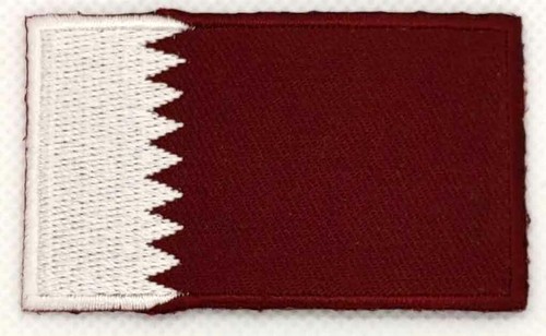 Qatar Flag Patch Embroidered Iron On Applique Qatari 698113127174 | eBay