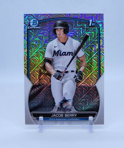 2023 Bowman Baseball JACOB BERRY 1st Mega Box Refractor MARLINS | eBay