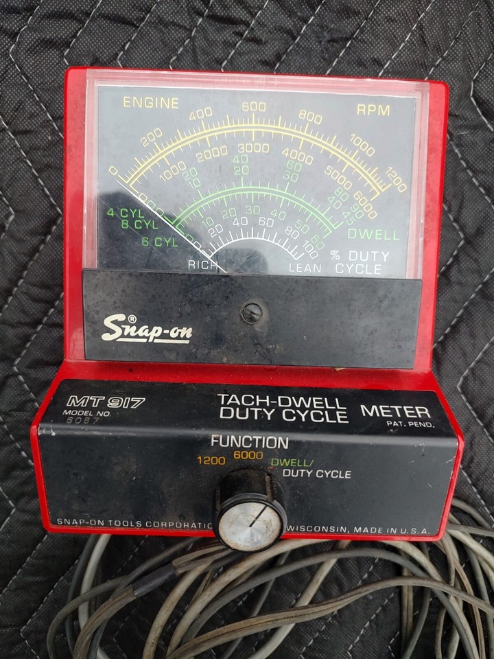 Snap On Tools Tach Dwell Meter MT917 Vintage | eBay