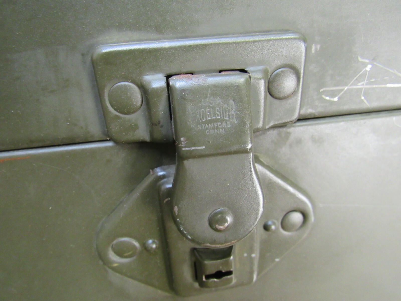 US WW2 M5 Chest Steel W/ Tray Browning D28243 Spare Parts Tools 30 Cal ...