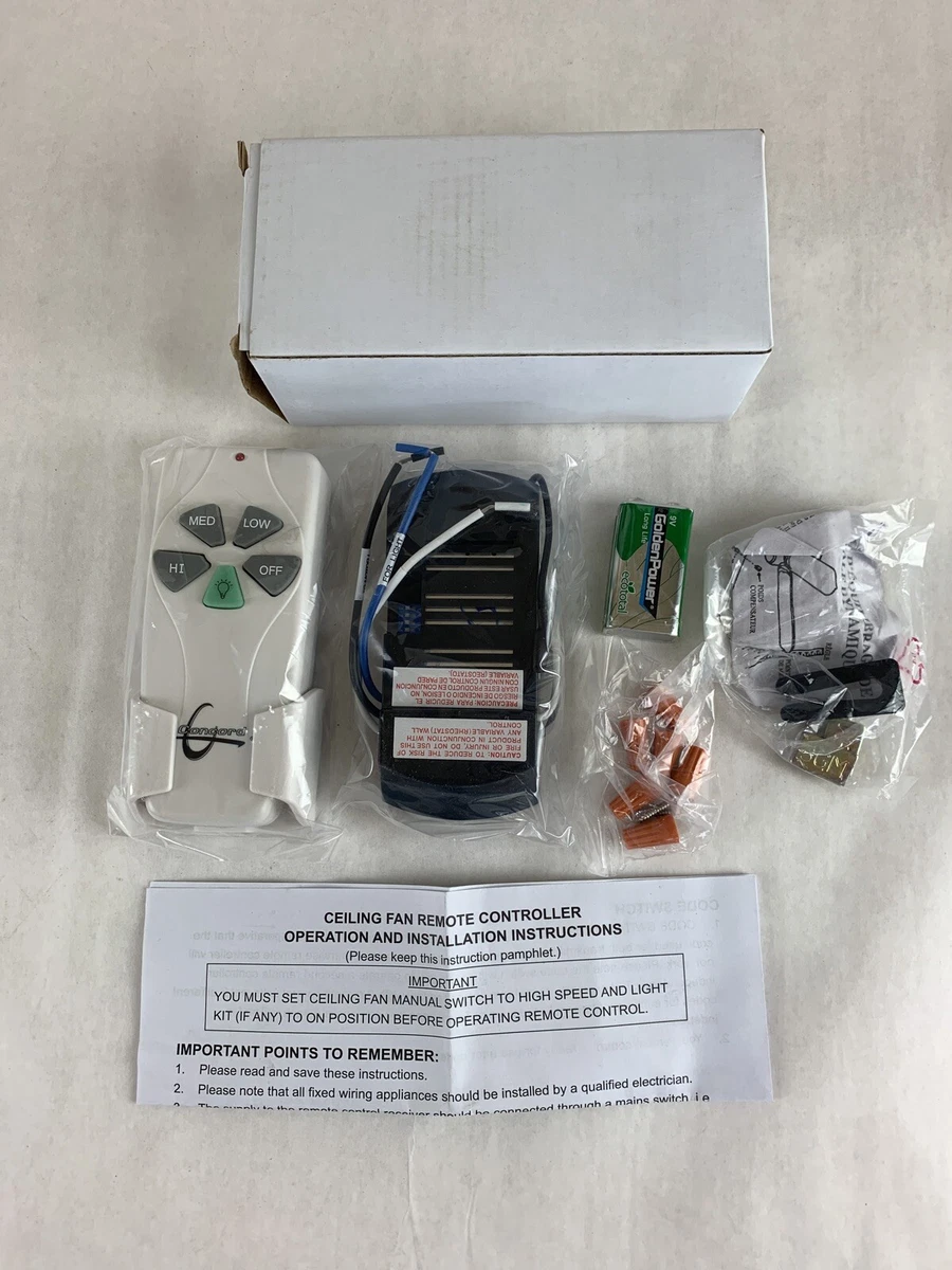 Concord Ceiling Fan Installation Manual | Shelly Lighting