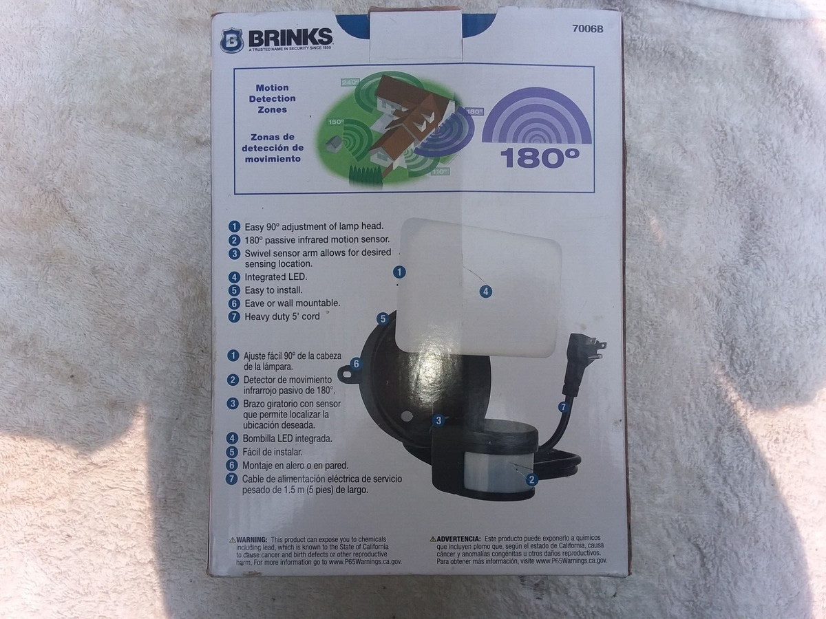 Brinks Motion Activated Security Light Instructions | Shelly Lighting