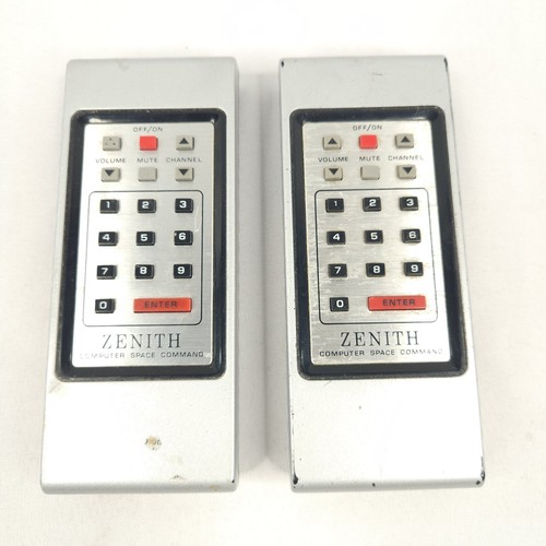 VTG Zenith Computer Space Command TV Clicker Silver Lot of 2 343 14 ...