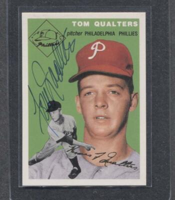 1954 Topps Archives Gold #174 Tom Qualters Signed Card (Phillies) A1 | eBay