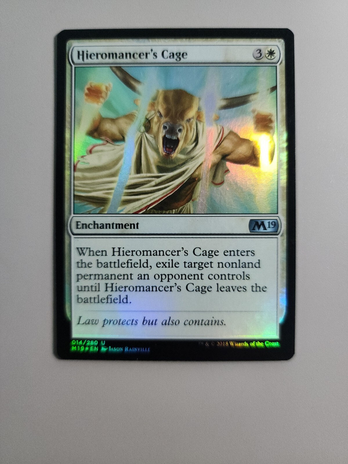 MTG Hieromancer's Cage Core Set 2019 014/280 Foil Uncommon | eBay