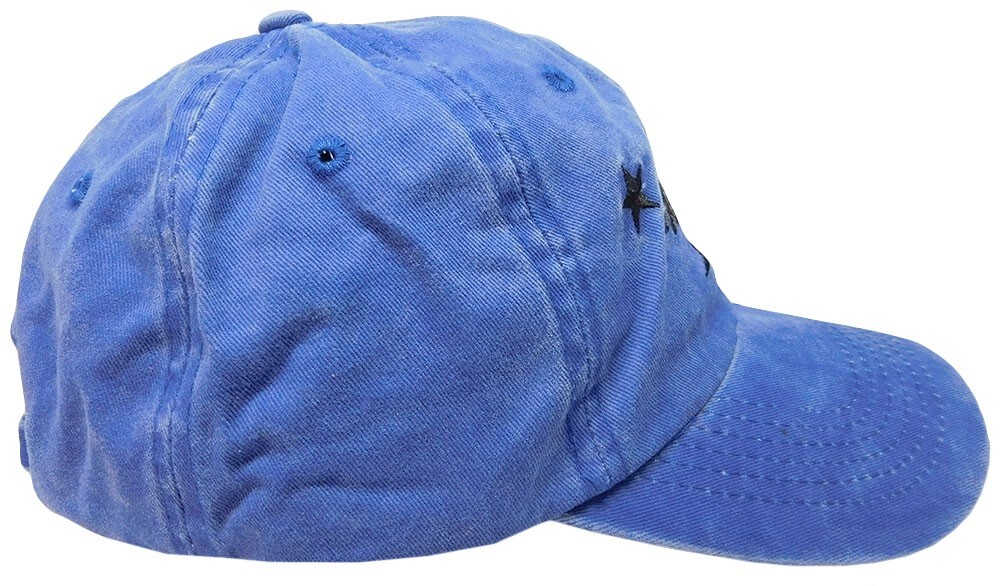 California Republic Bear Denim Blue Washed distressed style Ball Cap ...