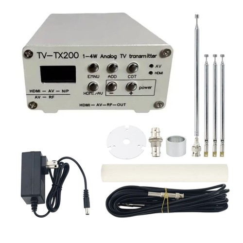 Analog TV Signal Transmitter GP Antenna VHF UHF 1080P HD AV Video ...