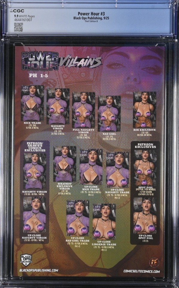 Shikarii Thief Catwoman Cosplay Power Hour #3 VIRGIN Chase Cover B LE ...