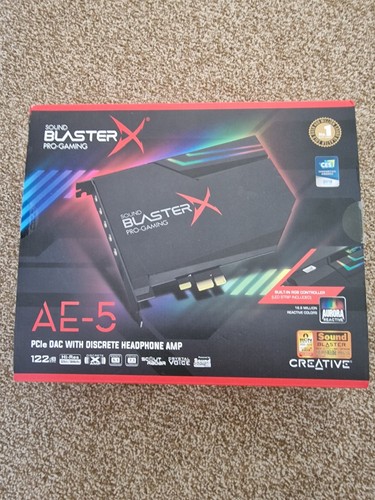 CREATIVE SOUND BLASTER X AE-5 Plus GAMING SOUND CARD MODEL SBX-AE5P-BK ...