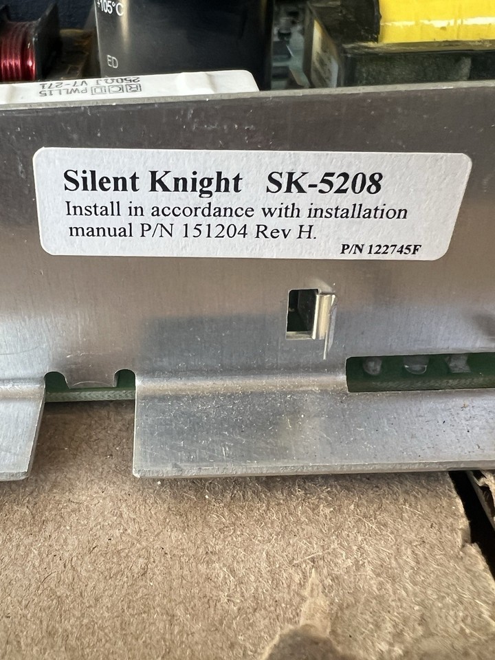 Silent Knight SK-5208 Fire Panel Board FOR PARTS ONLY AS IS | eBay