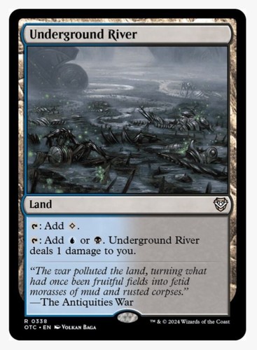 Underground River | MTG Thunder Junction Commander |Dimir Pain Land NM ...