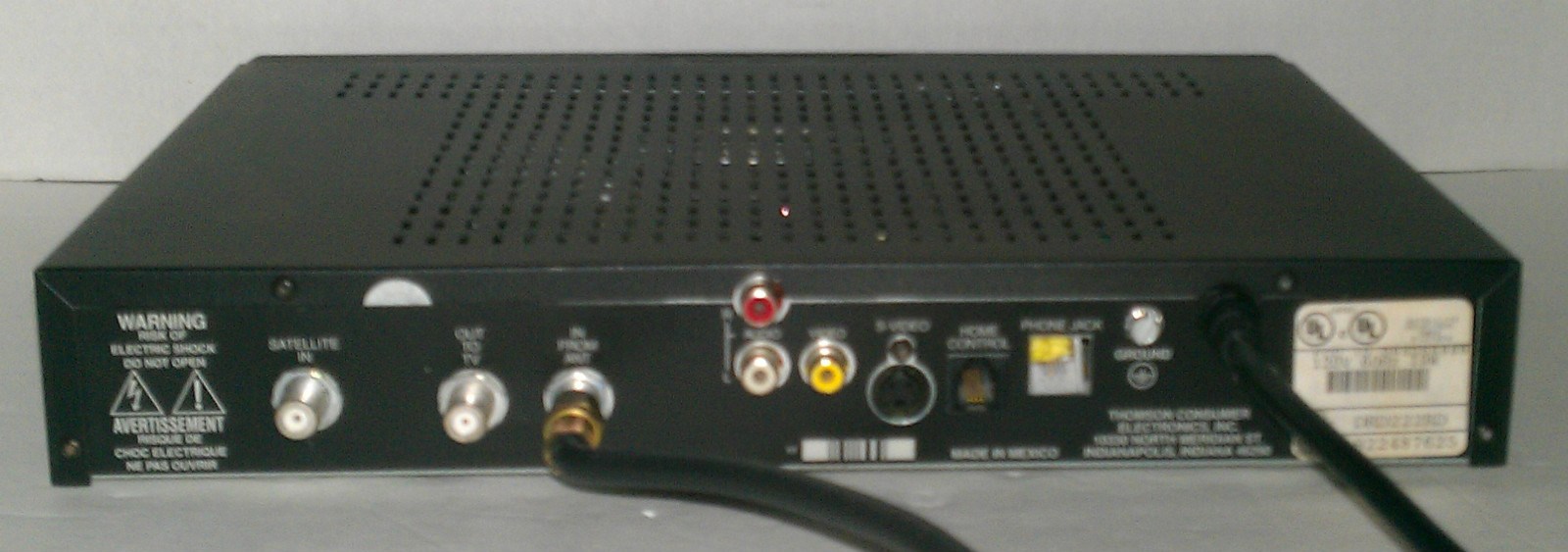 DIRECTV RCA Satellite ReceiverThomson Consumer Electronics Model ...