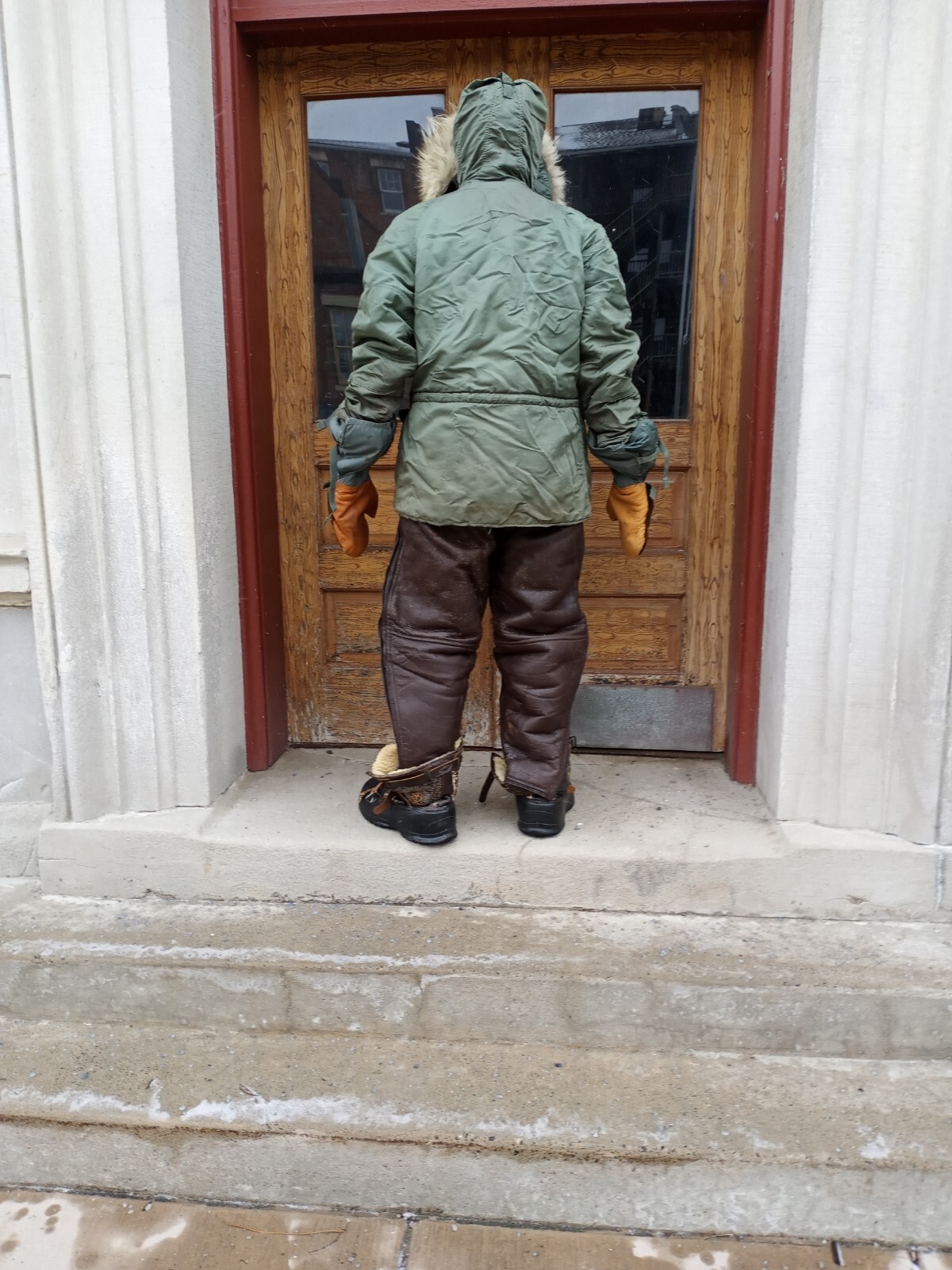 Vintage WW2 USAAF Army Air Forces Winter Coat Trouser… - Gem
