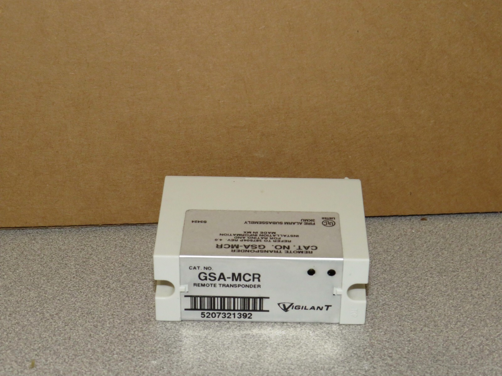 GE EDWARDS VIGILANT GSA-MCR CONTROL RELAY MODULE FIRE ALARM PART | eBay