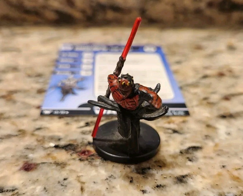 WOTC Star Wars Miniatures - Darth Maul Champion of the Sith #40 Rare w ...