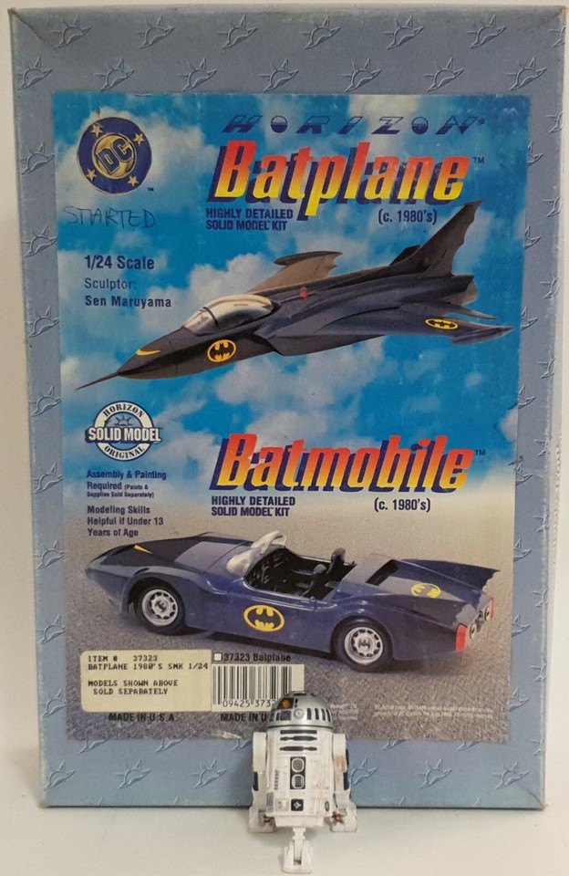 BATMAN : 1/24 SCALE VINYL 1980'S BATPLANE MODEL KIT MADE BY HORIZON IN ...