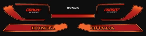1981 Honda CB900F Complete Decal Set Pin Striping Warning Caution ...