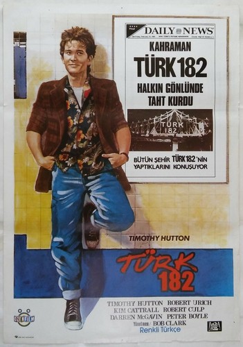 Turk 182 1985 Timothy Hutton Robert Urich Vintage Movie Poster | eBay