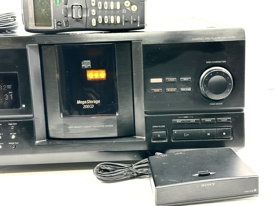 Sony CDP-CX260 Mega Storage 200 CD Disc Changer Player W Remote Manual ...