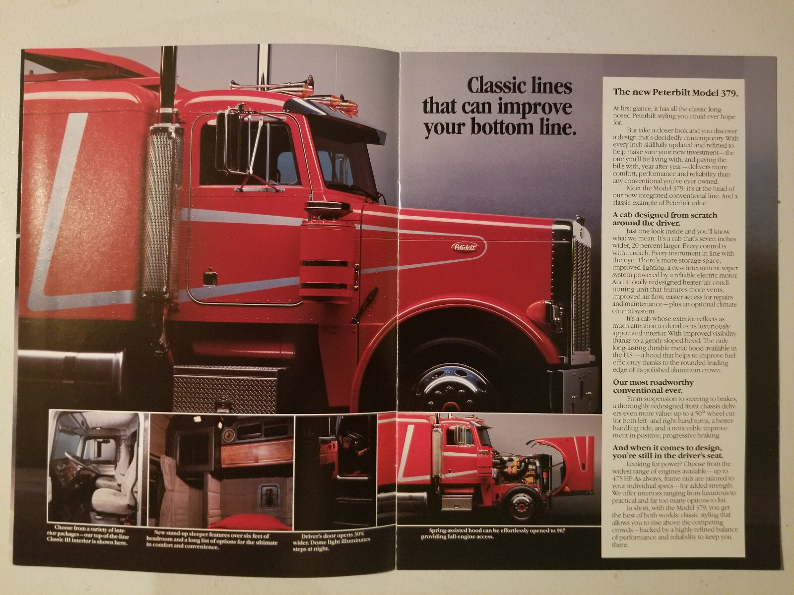 1987 PETERBILT 379 and 377 Truck brochure | eBay
