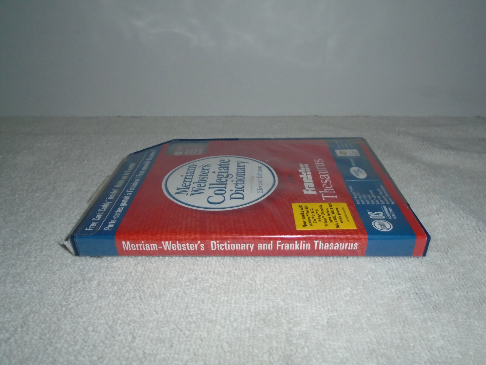 Palm Merriam-Websters Collegiate Dictionary and Franklin Thesaurus ...