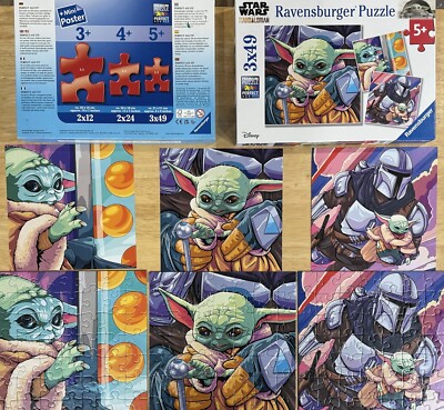 Ravensburger Star Wars The Mandalorian 3 x 49 pc Jigsaw Puzzles ...