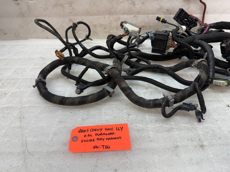 05 Chevrolet GMC 2500HD 3500HD DURAMAX 6.6 LLY DIESEL ENGINE WIRING ...