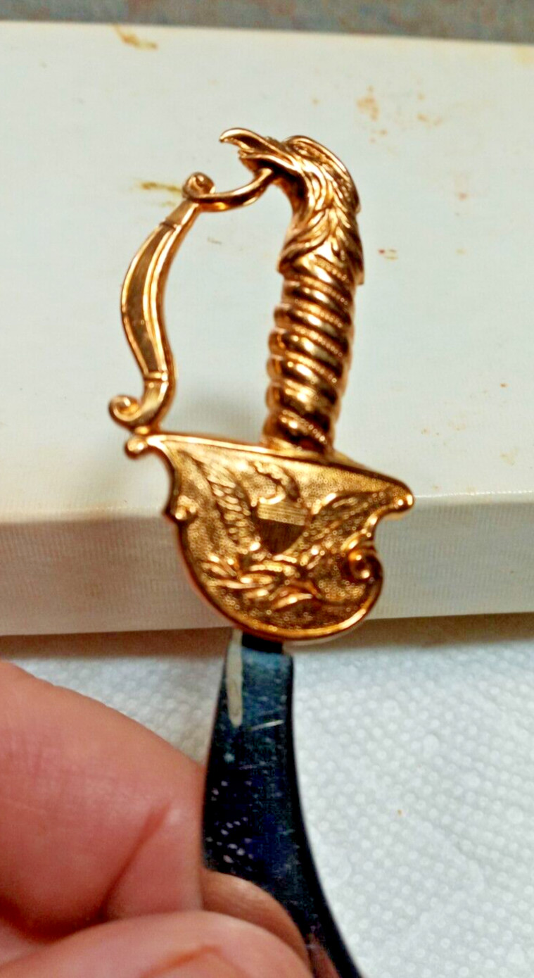 Coro Scimitar brooch / pin Pegasus Sword eagle head … - Gem