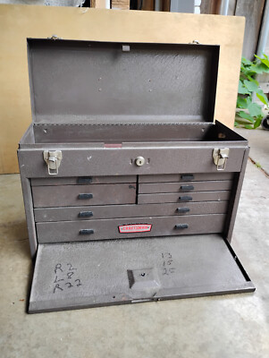 Vintage Craftsman 7 Drawer Machinist Toolbox Tool Box Chest No Key | eBay