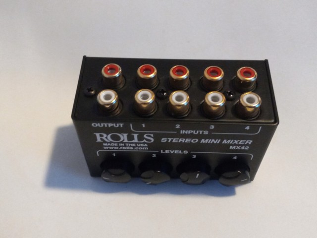Rolls MX42 Mini Portable Mixer 4 Input Stereo for sale online | eBay