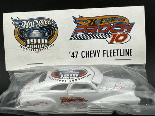 2005 Hot Wheels WHITE 47 CHEVY FLEETLINE 19th Convention 10 YEARS ...