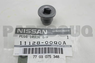 1112800Q0A Genuine Nissan PLUG-DRAIN 11128-00Q0A | eBay