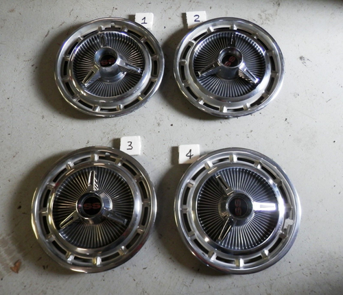 1963-67 Chevy SS Camaro Hubcaps Chevelle Nova Impala 14" lot of 4 | eBay