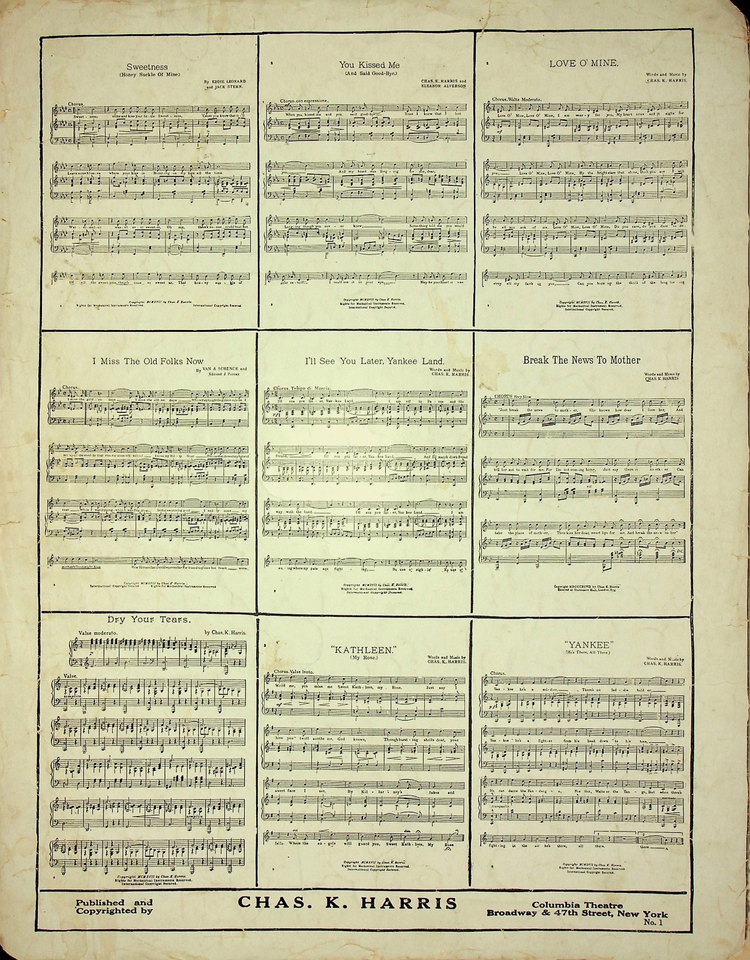 WWI Era Sheet Music Lot of 5 Large Format 13.5”x10.5”- B6 | eBay