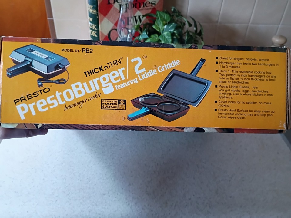 Vintage 1970s Presto Burger Griddle 2 Hambuger Cooker | eBay