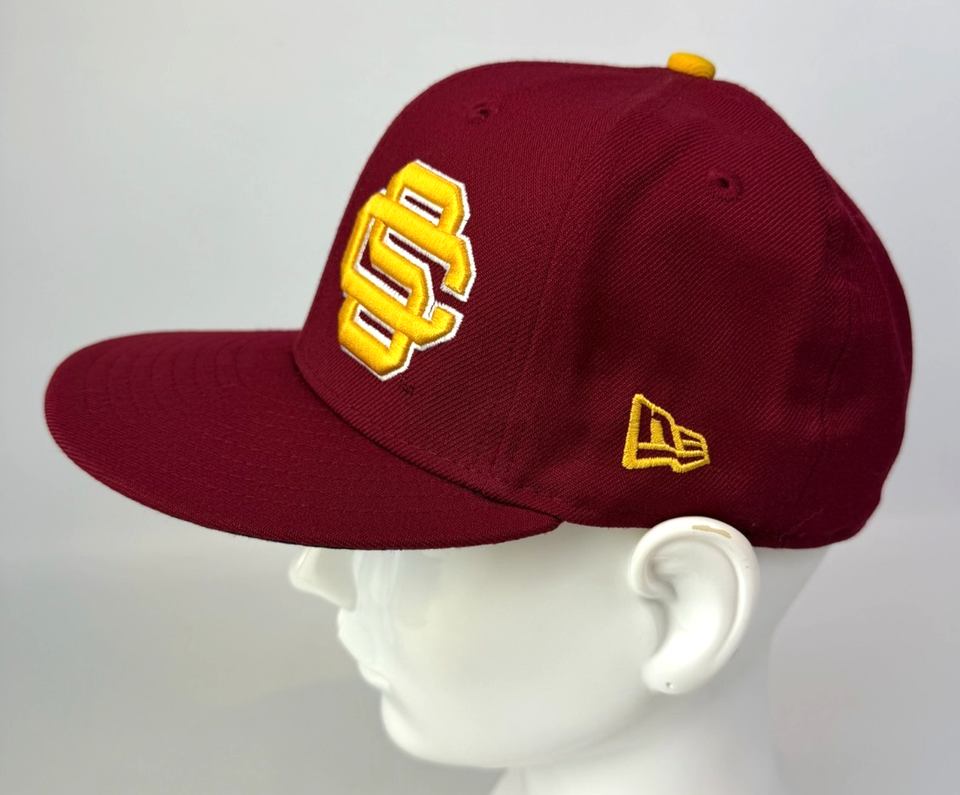 RARE New Era USC Trojans Southern California Dual Logo Hat Fitted Size ...