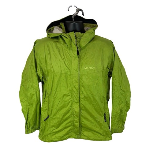 Marmot Women’s Rain Jacket Lightweight Packable Shell Green Size Large ...