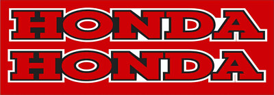 HONDA TANK DECALS X 2 in WHITE BLACK AND RED suit XL500S | eBay