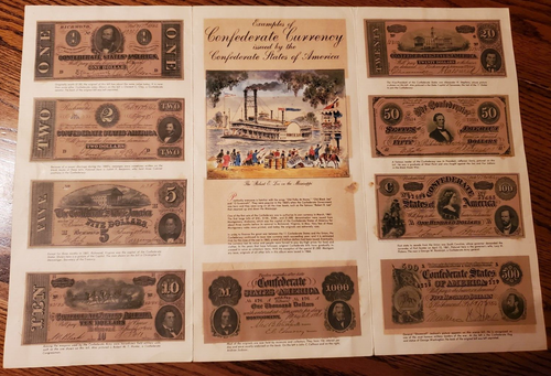 Cheerios Album Confederate Money 1955 Original Reproduction Money | eBay