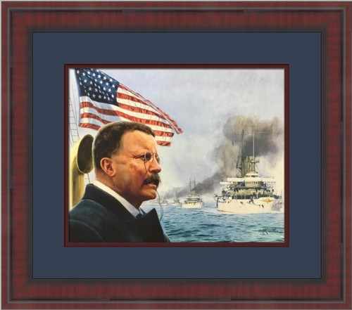 Mort Kunstler Great White Fleet Sails Custom Framed Print | eBay