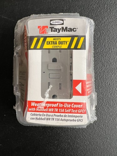 TayMac Weatherproof Cover Water Resistant Outdoor GFCI Outlet Hubbel ...