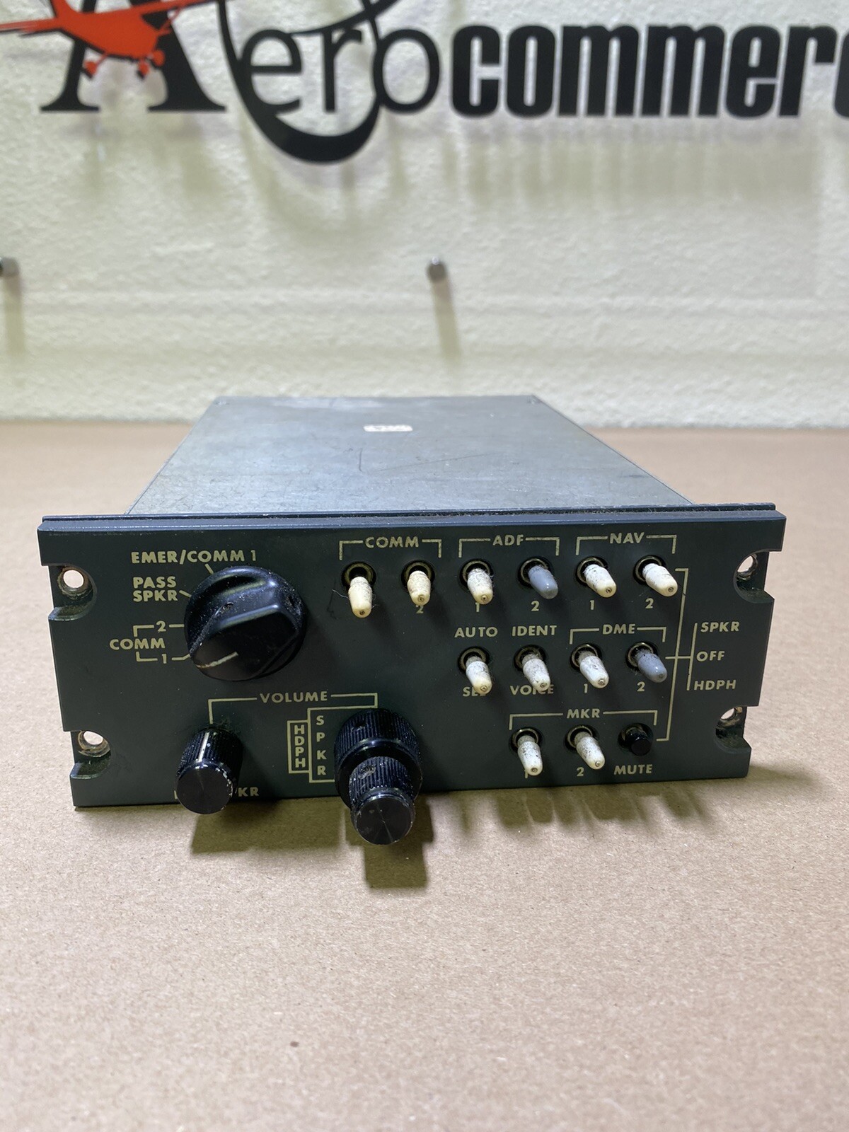 Cessna Avtech Corp. Audio Control Panel 28V 5640-1 (1608) | eBay