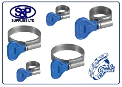 Jubilee Wing Spade Zinc Plated Garden Hose Clips Domestic Pipes Clamp ...